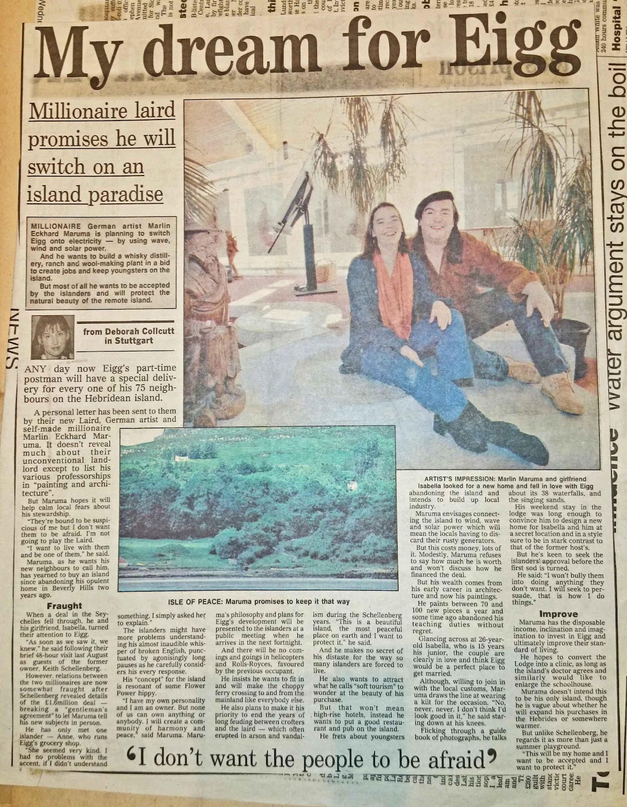 My Dream for Eigg (Article) | Harkness - MacGillivray Stories